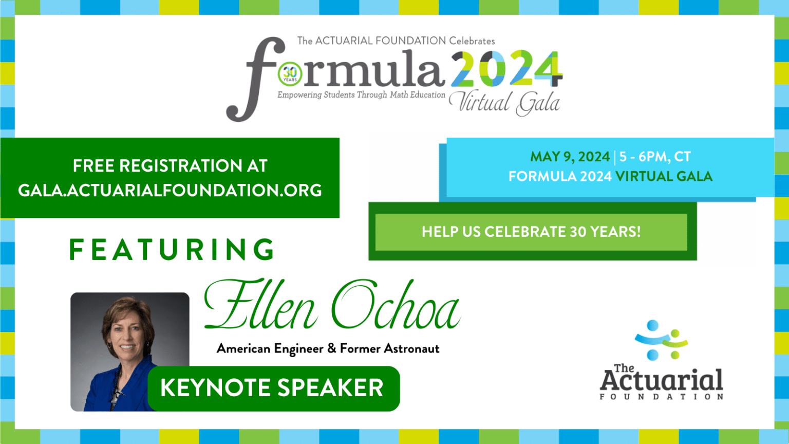 The Actuarial Foundation will mark 30 years advancing math education during its upcoming Formula ...